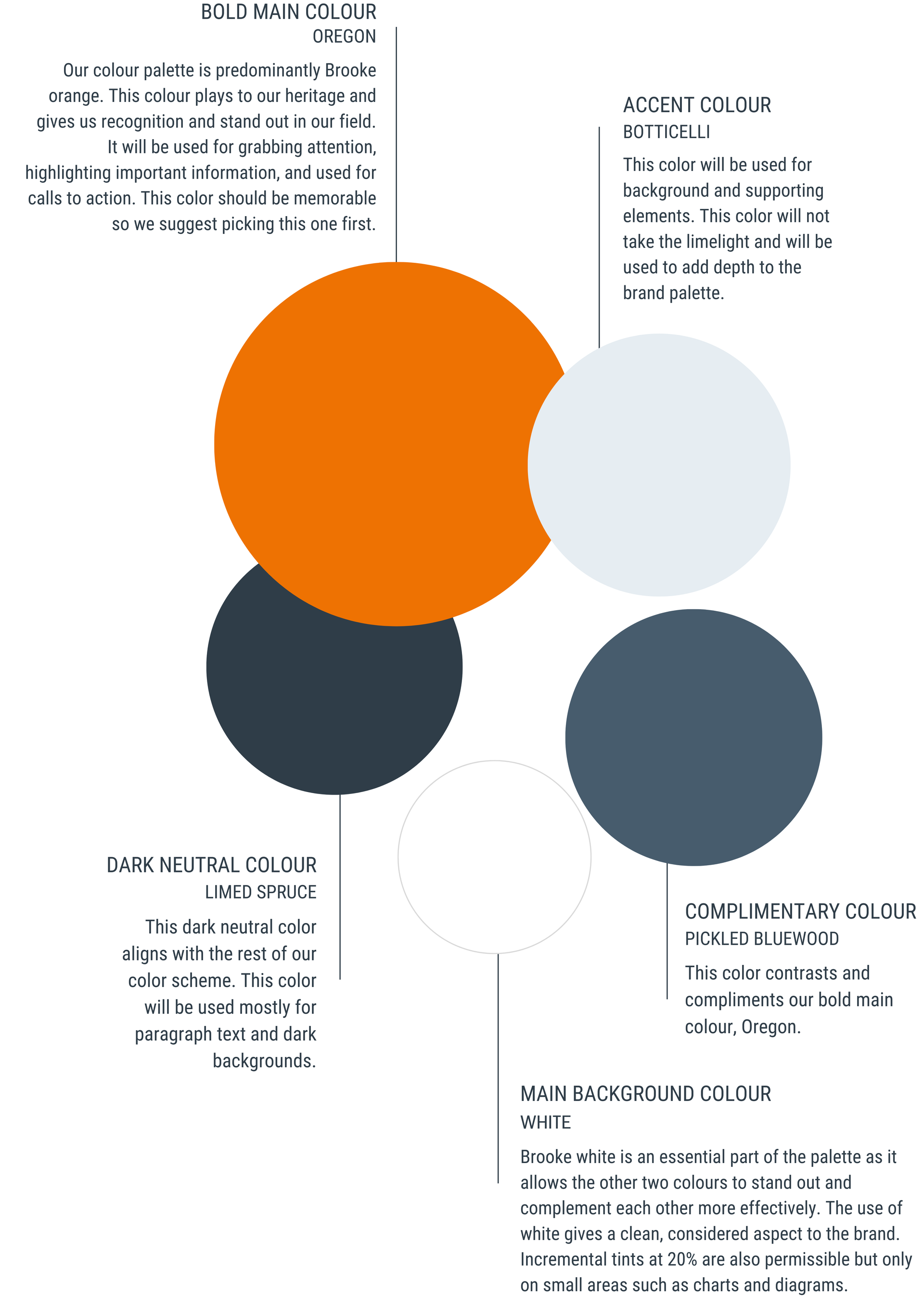 Colours - Brooke brand and content style guide